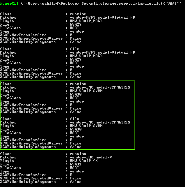 Configuring VMAX3 XCOPY VAAI settings by PowerCli – https://cliffcahill.com